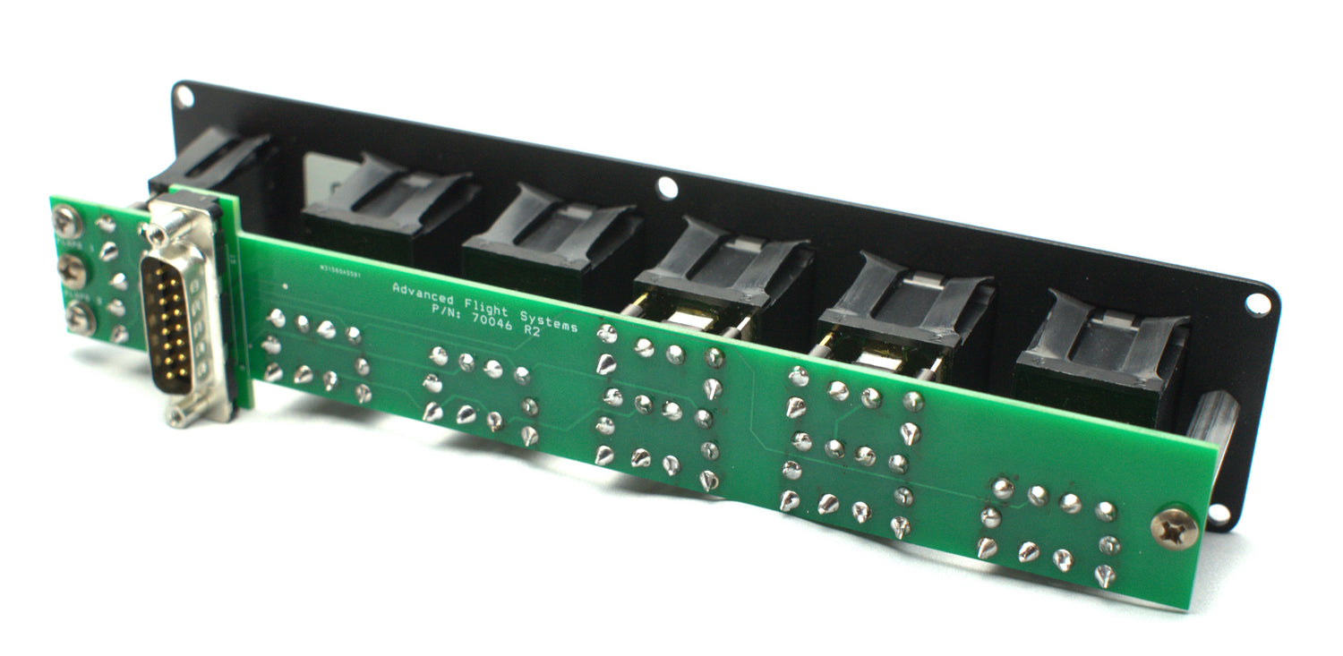 Switch module lower Narrow with taxi light – Advanced Flight Systems